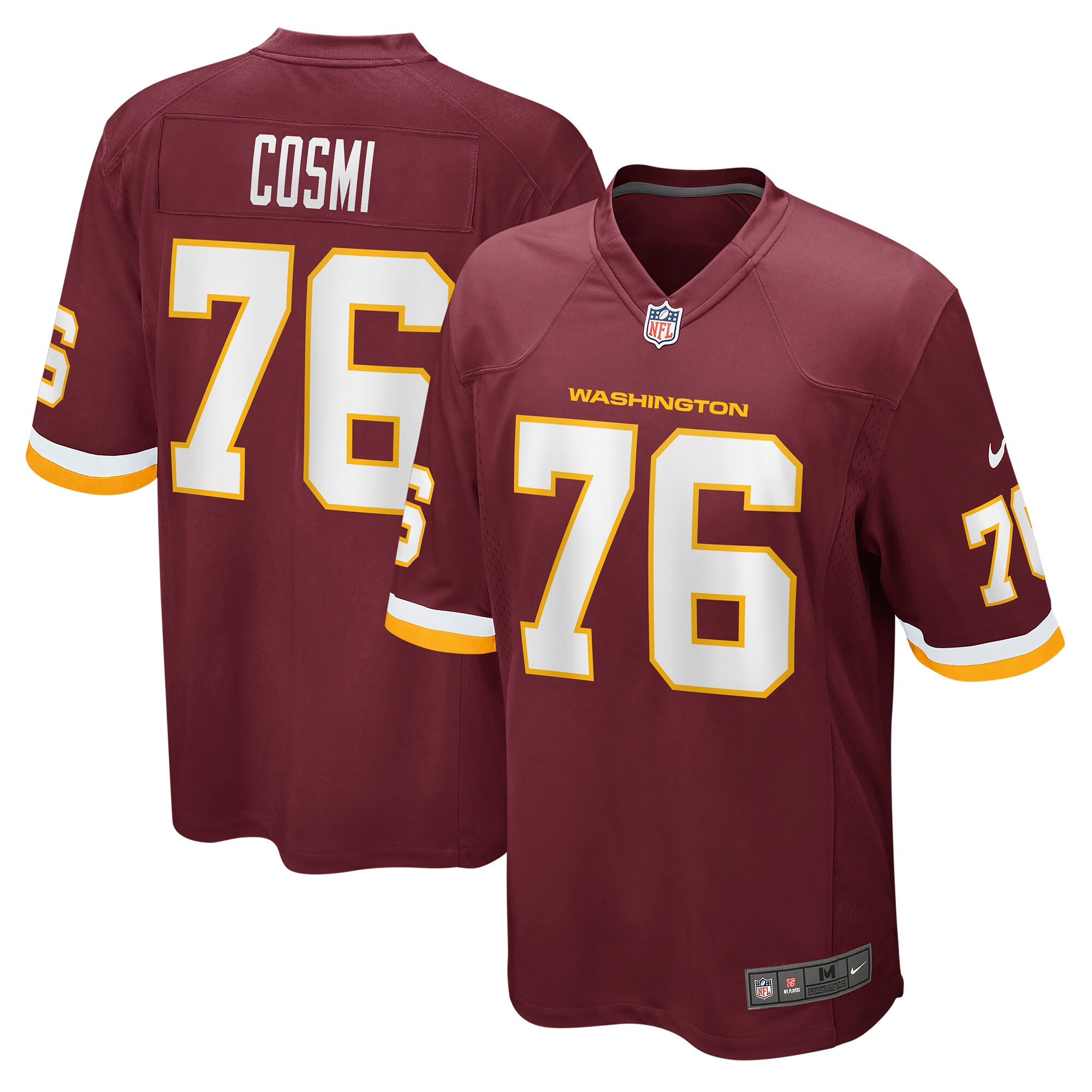 Sam Cosmi Washington Football Team Game Jersey - Burgundy Nfl - Bluefink