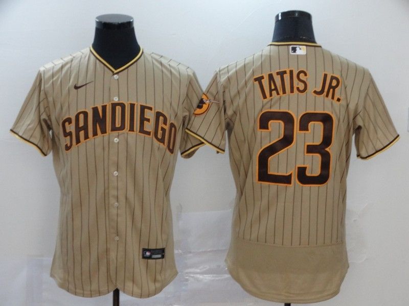 San Diego Padres Fernando Tatis Jr. #23 Mlb 2020 Light Brown Jersey ...