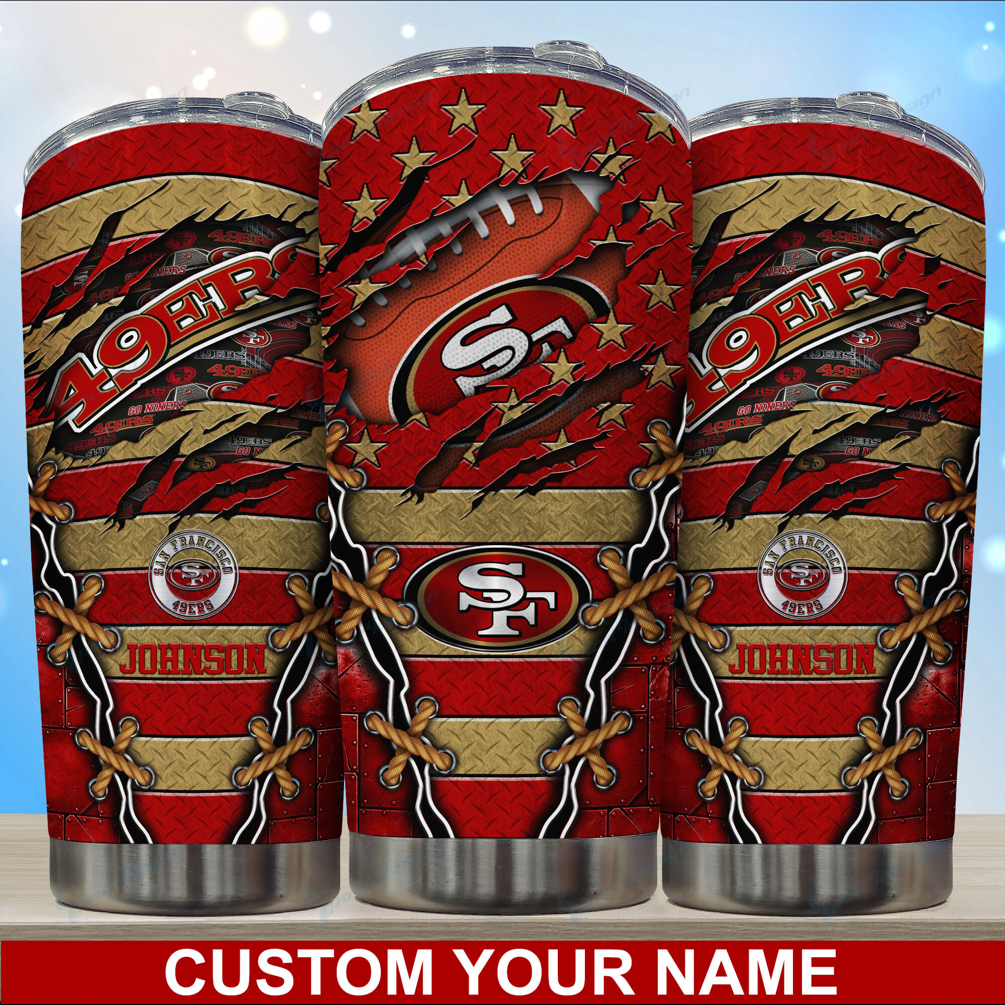 San Francisco 49ers Custom Name Tumbler Limited Edition - Limited ...
