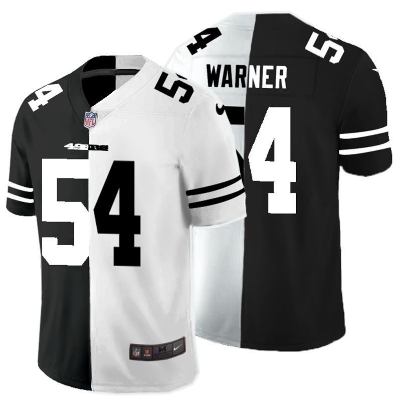 San Francisco 49ers Fred Warner #54 Nfl 2020 Black And White Jersey ...