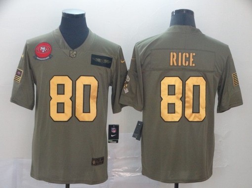 San Francisco 49ers Jerry Rice #80 2020 Nfl Camo Jersey Jersey - Bluefink
