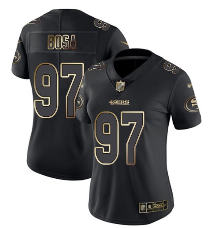 San Francisco 49ers Nick Bosa #97 Nfl 2020 Black Womens Jersey - Bluefink