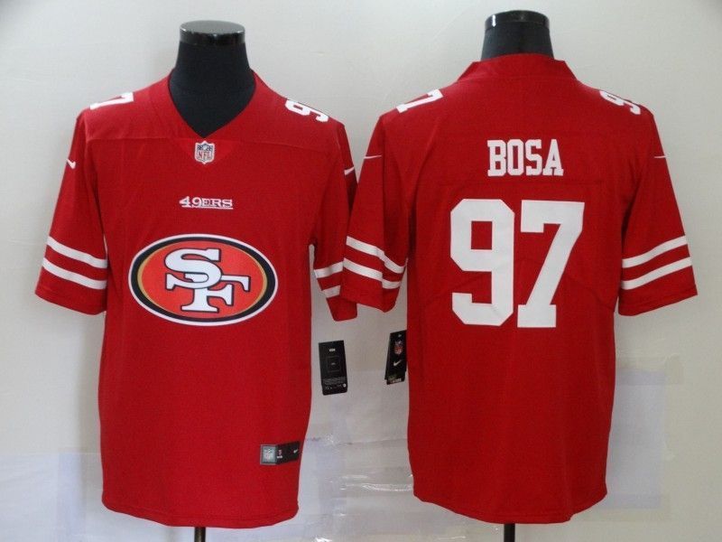 San Francisco 49ers Nick Bosa #97 Nfl 2020 Red Orange Jersey - Bluefink