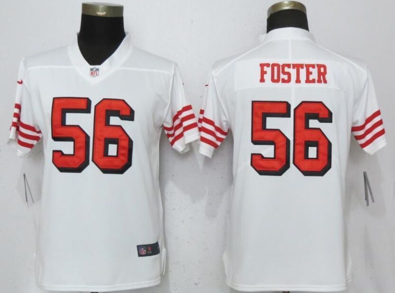 San Francisco 49ers Reuben Foster #56 2020 Nfl White Jersey Jersey ...