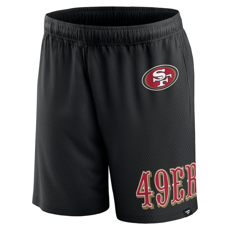 San Francisco 49ers Team Black Clincher Shorts - Men - Bluefink
