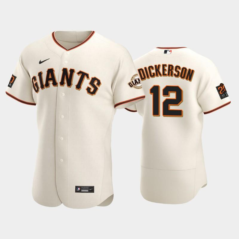 San Francisco Giants 12 Alex Dickerson Cream Home Jersey - Bluefink