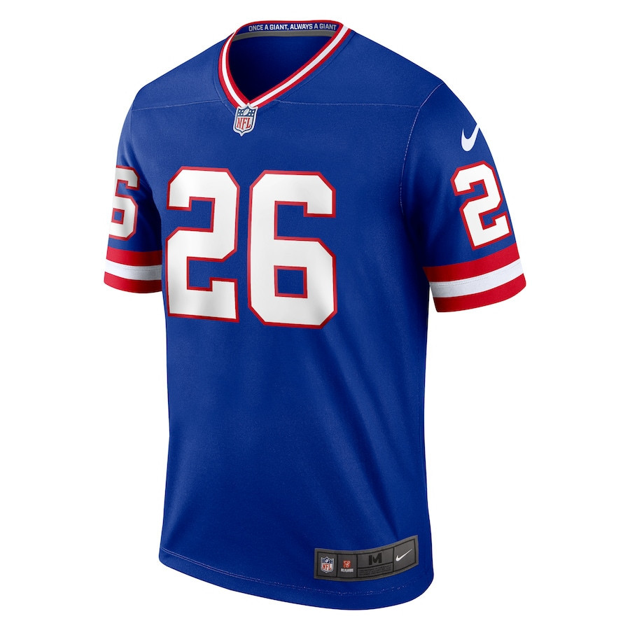 Saquon Barkley 26 New York Giants Classic Player Legend Jersey - Royal - Bluefink