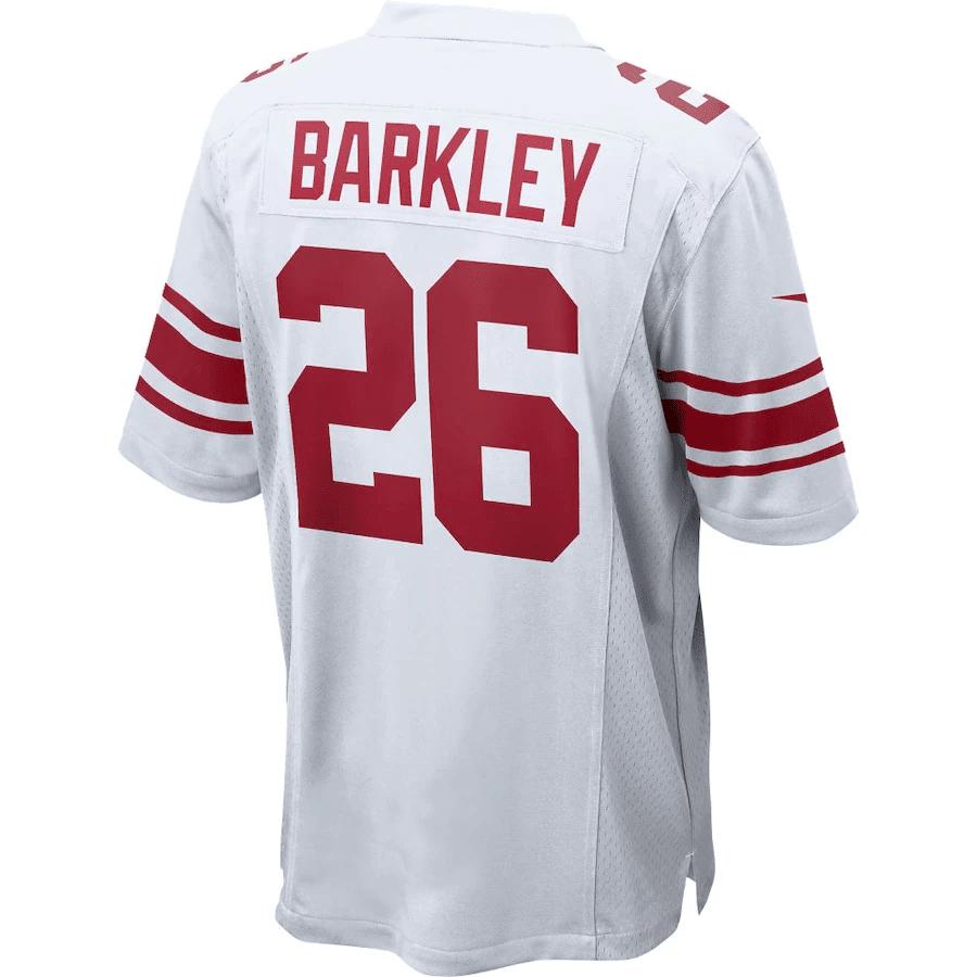 Saquon Barkley 26 New York Giants Game Jersey - White - Bluefink