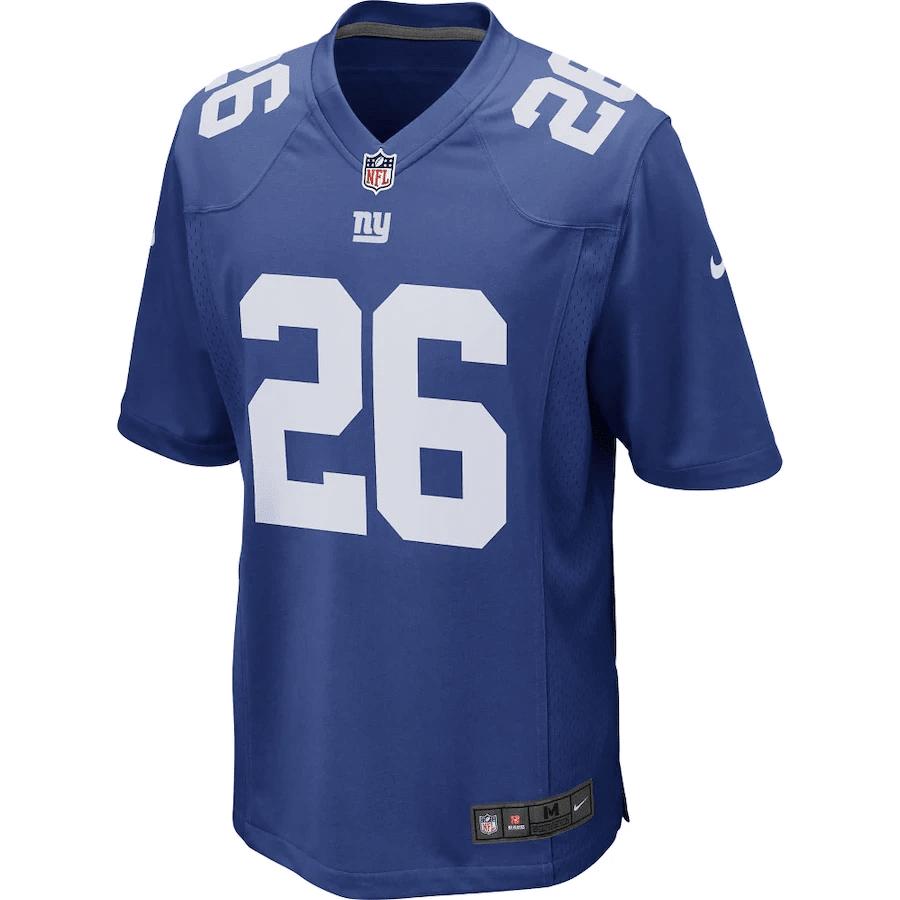 Saquon Barkley 26 New York Giants Game Player Jersey - Royal - Bluefink