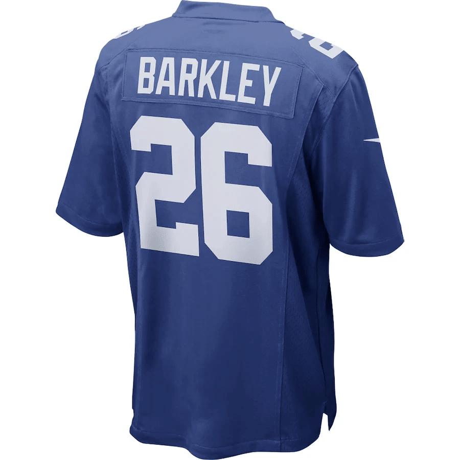 Saquon Barkley 26 New York Giants Game Player Jersey - Royal - Bluefink