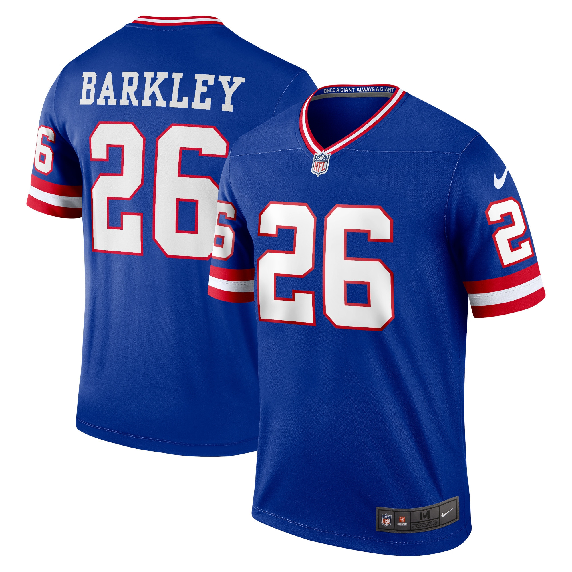 Saquon Barkley New York Giants Classic Player Legend Jersey - Royal Nfl ...