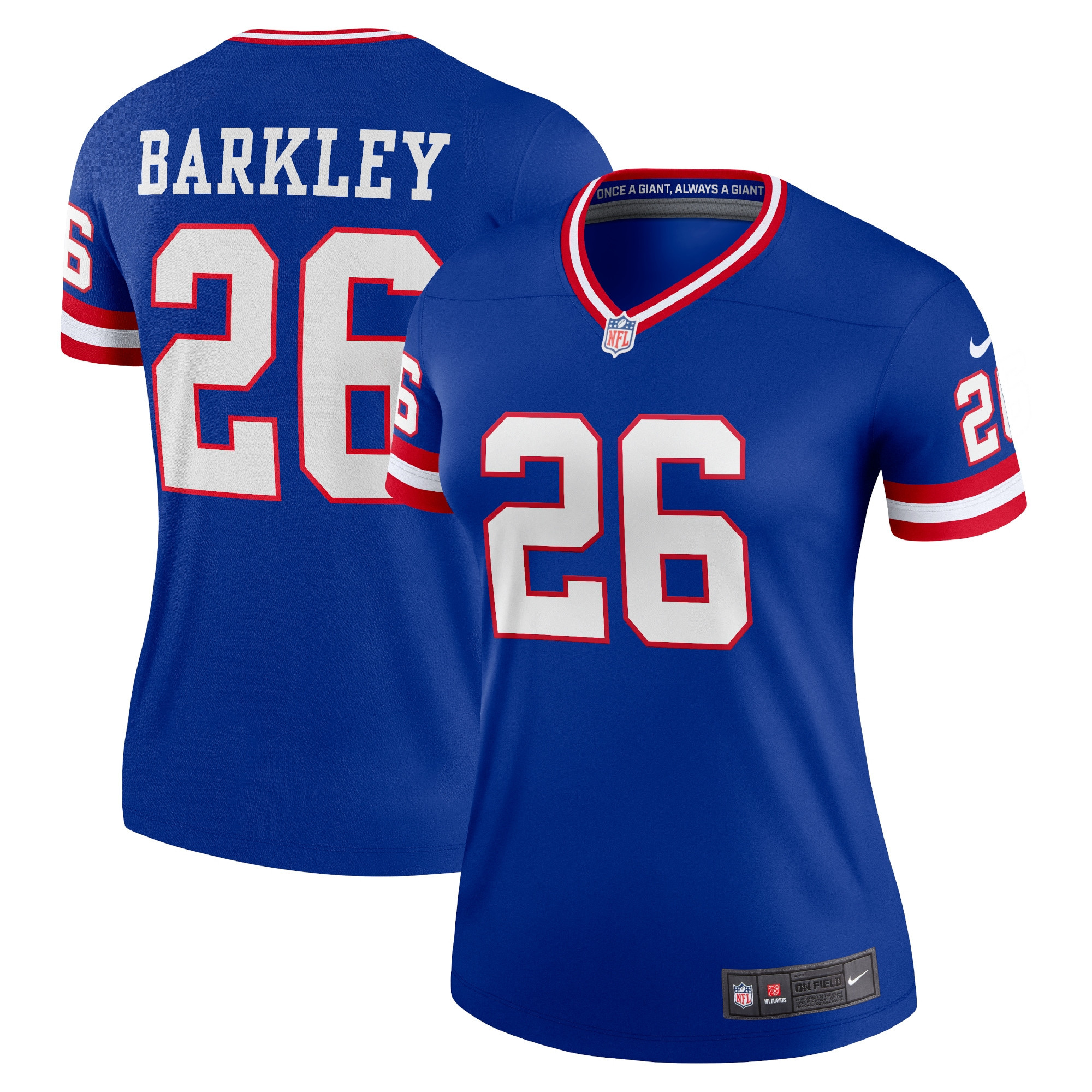 Saquon Barkley New York Giants Womens Classic Player Legend Jersey ...