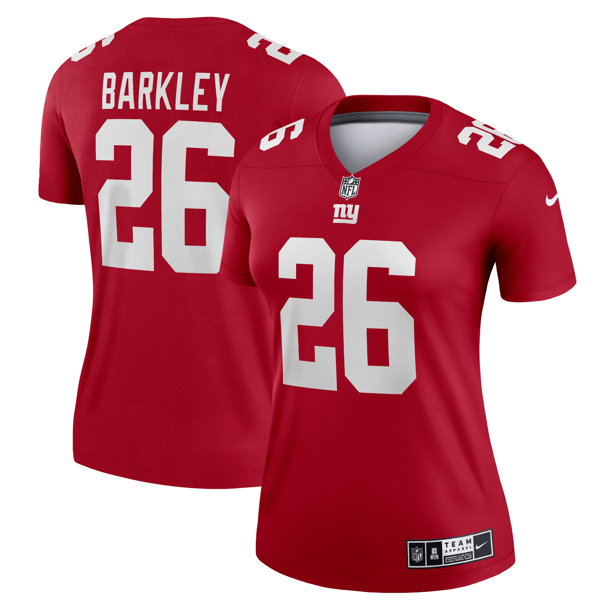Saquon Barkley New York Giants Womens Inverted Legend Jersey - Red Nfl ...