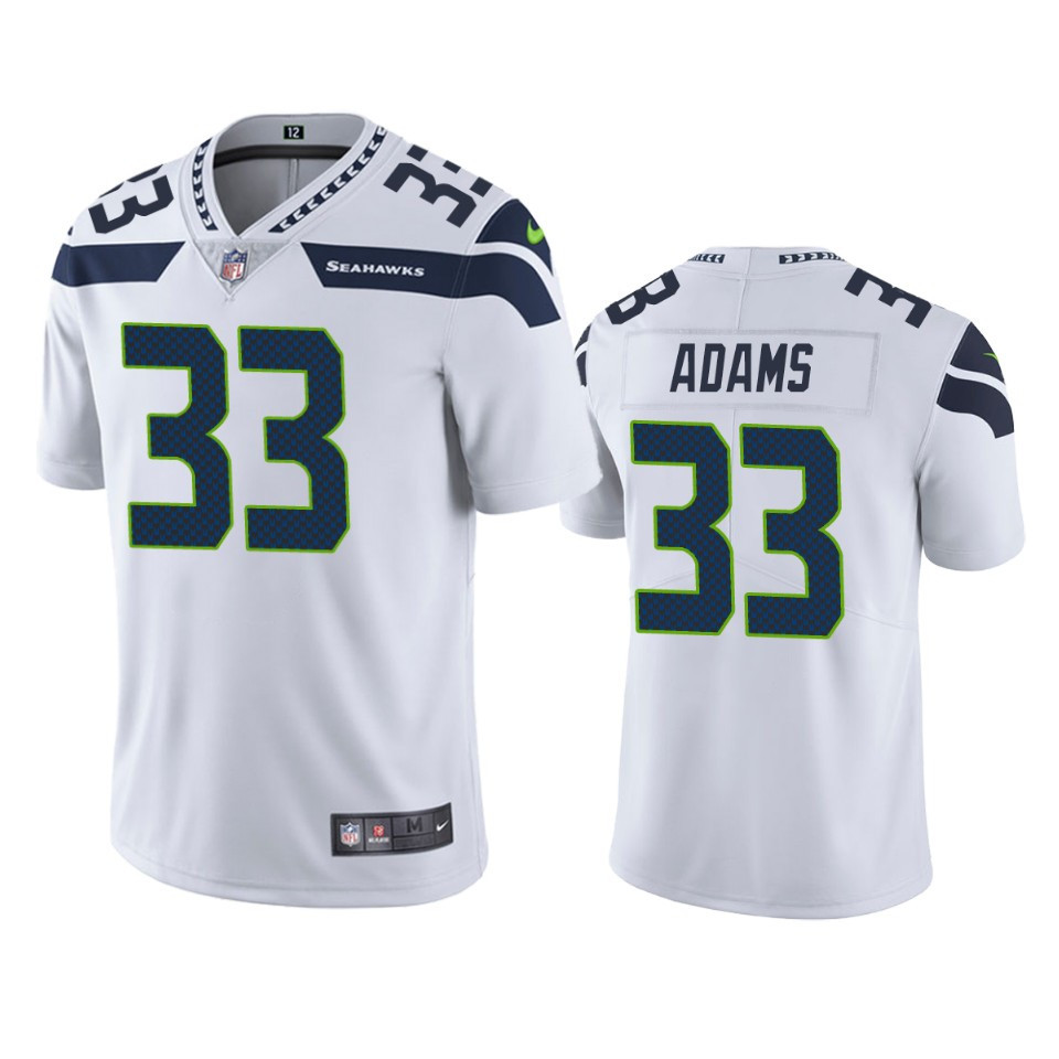 Seattle Seahawks 33 Jamal Adams White Jersey - Bluefink