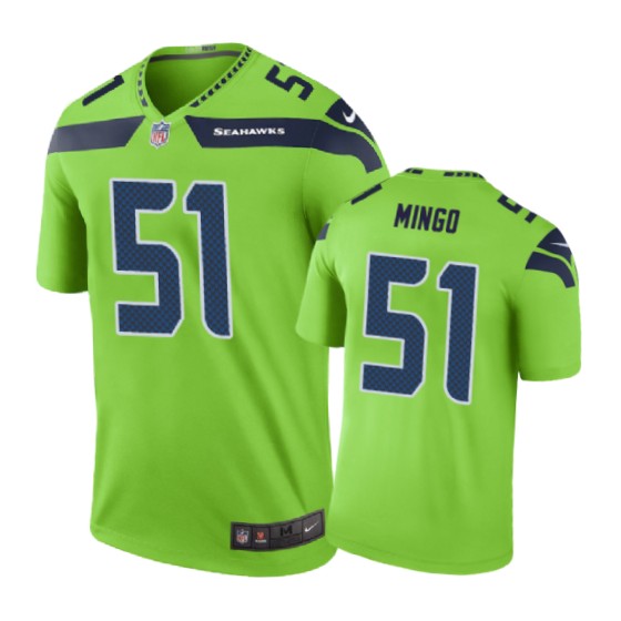 Seattle Seahawks #51 Barkevious Mingo Nike Color Rush Green Jersey ...