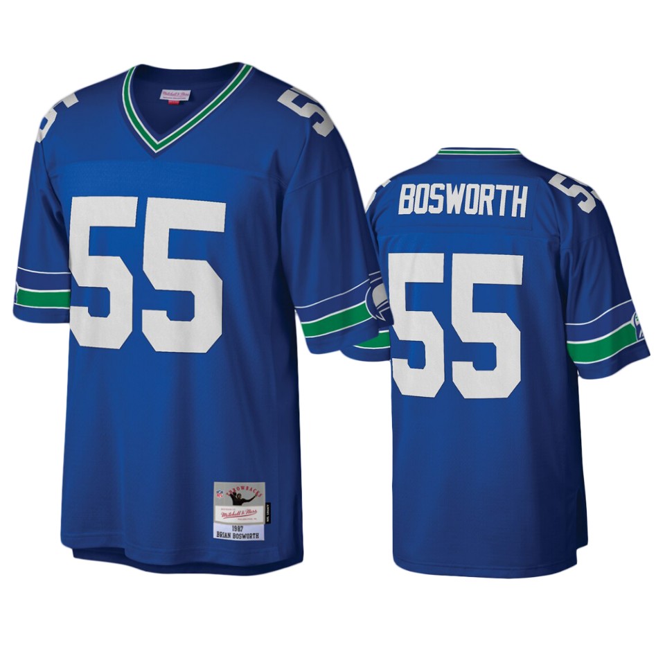 Seattle Seahawks Brian Bosworth Royal Legacy Replica Jersey - Bluefink