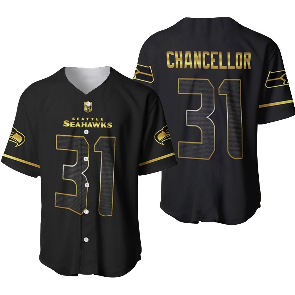 Seattle Seahawks Kam Chancellor #31 Nfl American Football Team Black ...