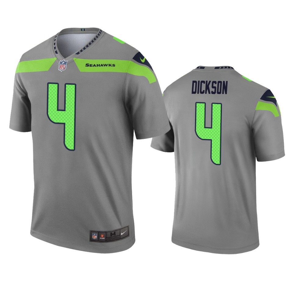 Seattle Seahawks Michael Dickson Gray Inverted Legend Jersey - Bluefink