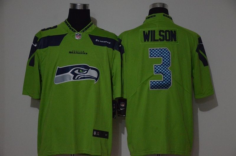 Seattle Seahawks Russell Wilson #3 Nfl 2020 Green Jersey - Bluefink
