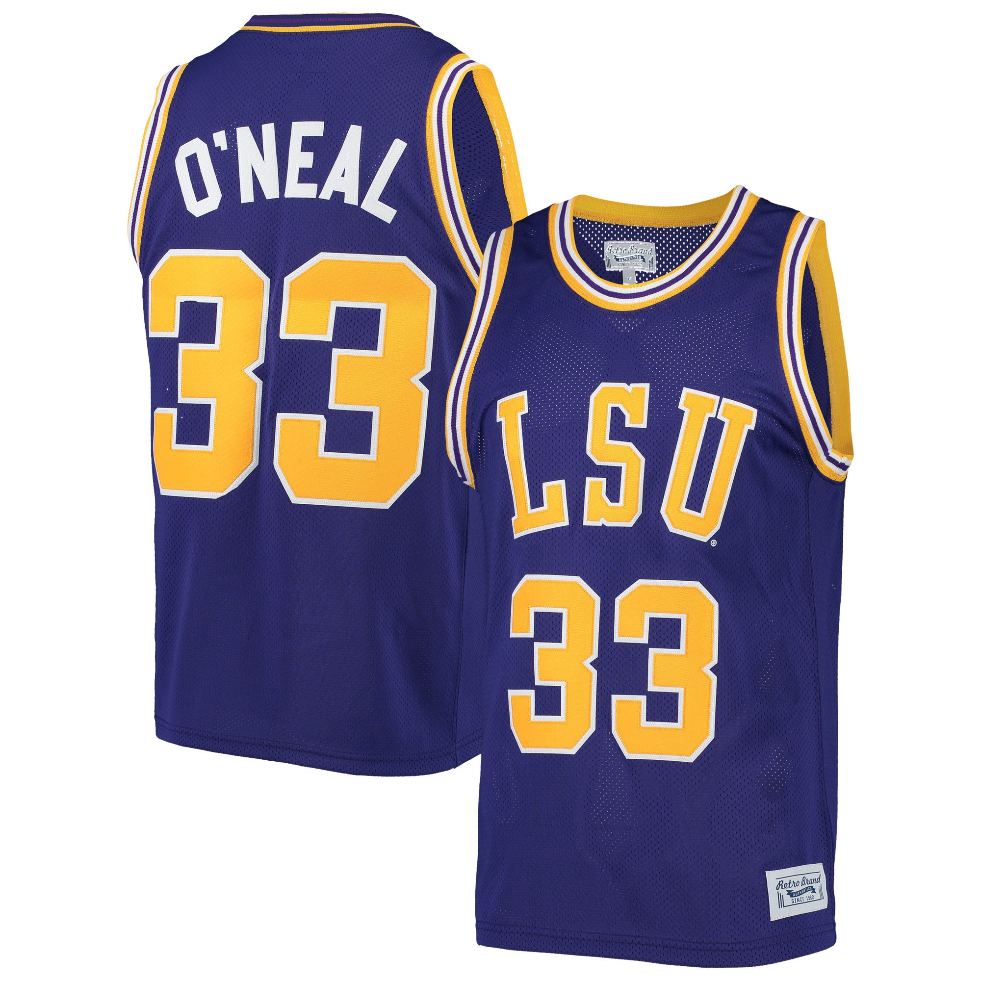 Shaquille Oneal Lsu Tigers Original Retro Brand Alumni Basketball ...