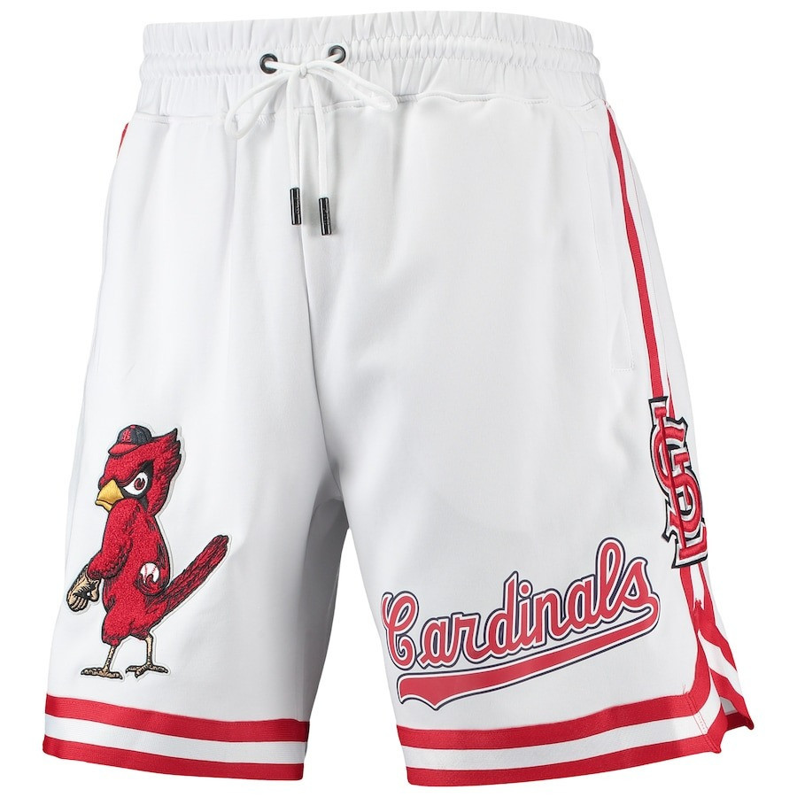 St. Louis Cardinals Team Logo Shorts - White, Men - Bluefink