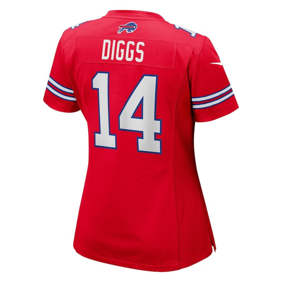 Stefon Diggs 14 Buffalo Bills Women's Alternate Game Jersey - Red ...