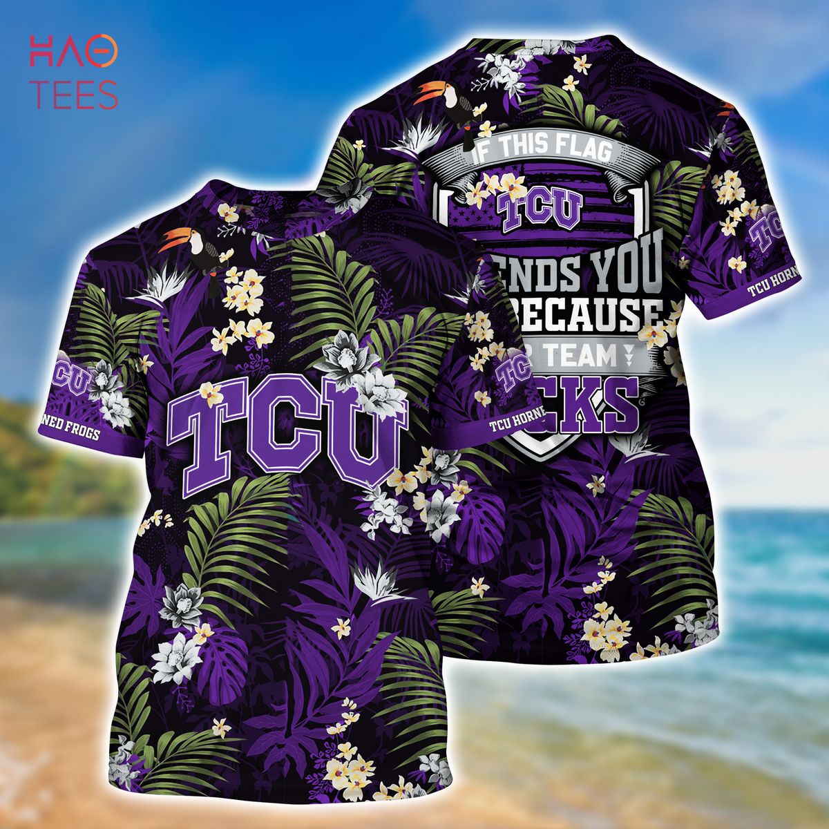 Tcu Horned Frogs Summer Hawaiian Shirts, With Tropical Patterns for ...