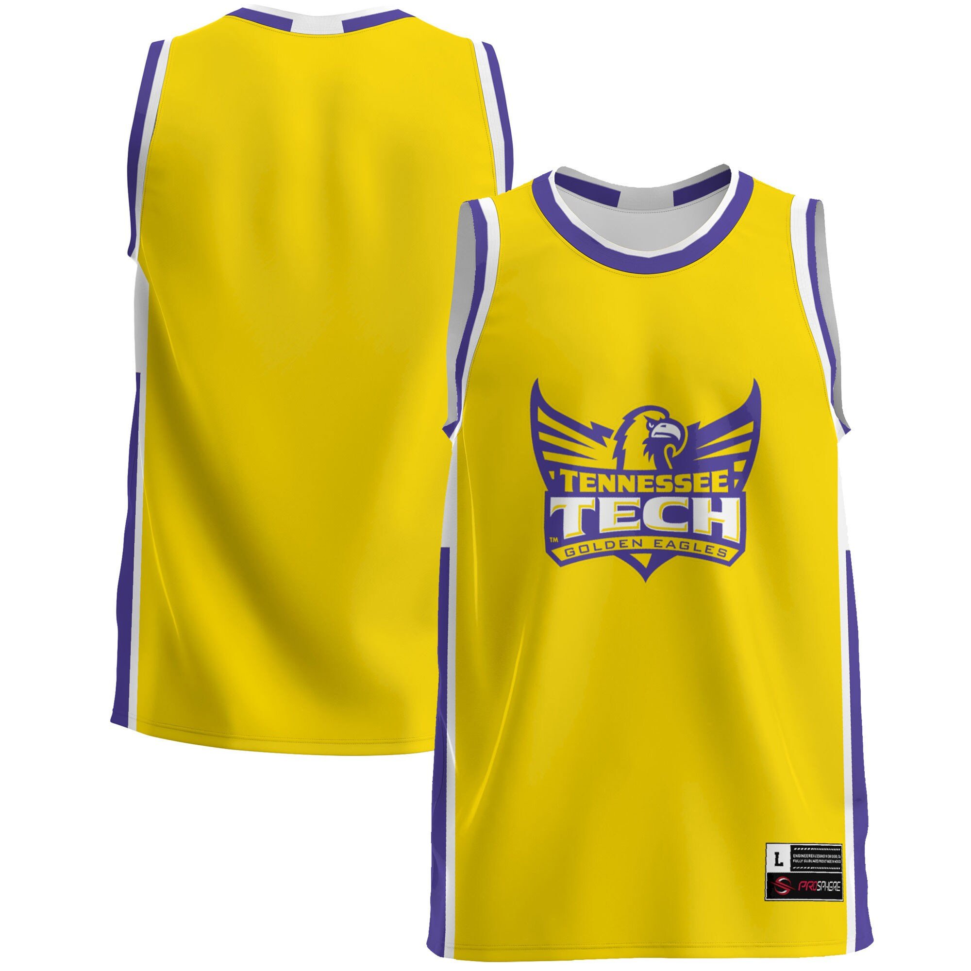 Tennessee Tech Golden Eagles Basketball Jersey - Gold Ncaa - Bluefink