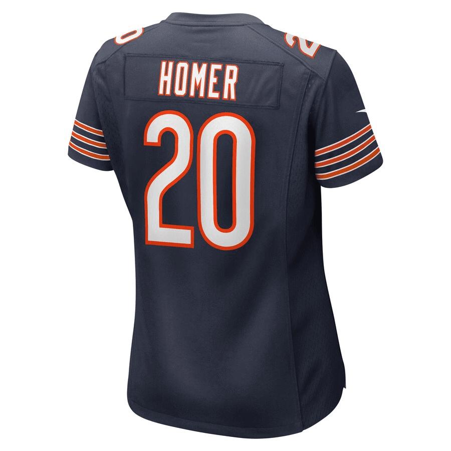 Travis Homer 20 Chicago Bears Women Game Jersey - Navy - Bluefink
