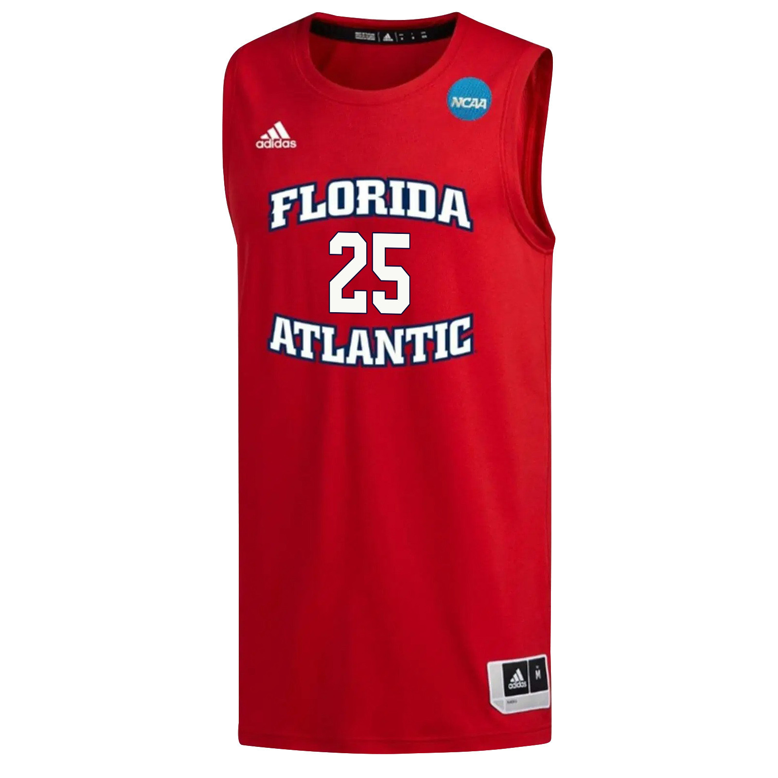 Tre Carroll 25 FAU Owls 2023 March Madness Basketball Men Jersey- Red ...