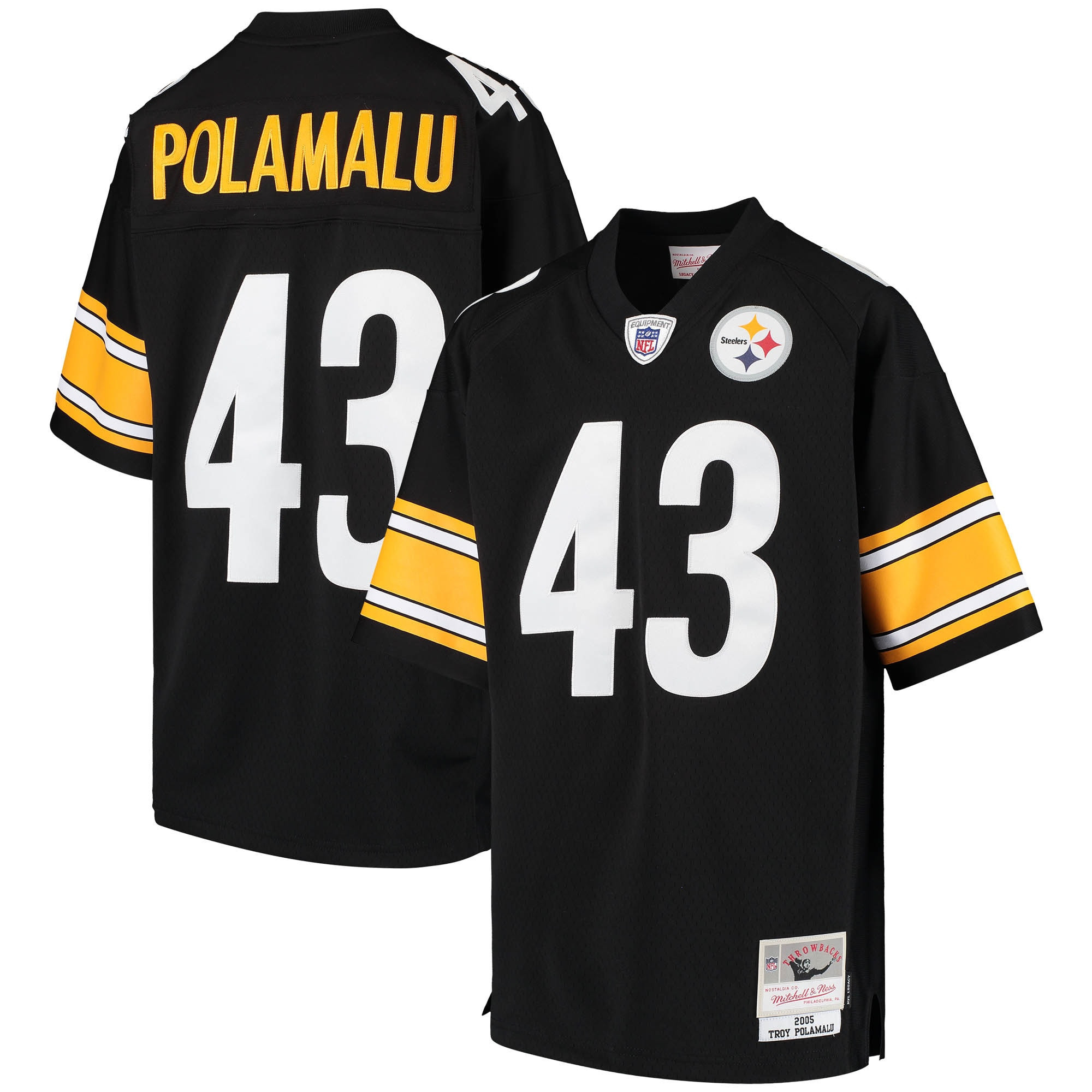 Troy Polamalu Pittsburgh Steelers Mitchell And Ness 2005 Gridiron ...