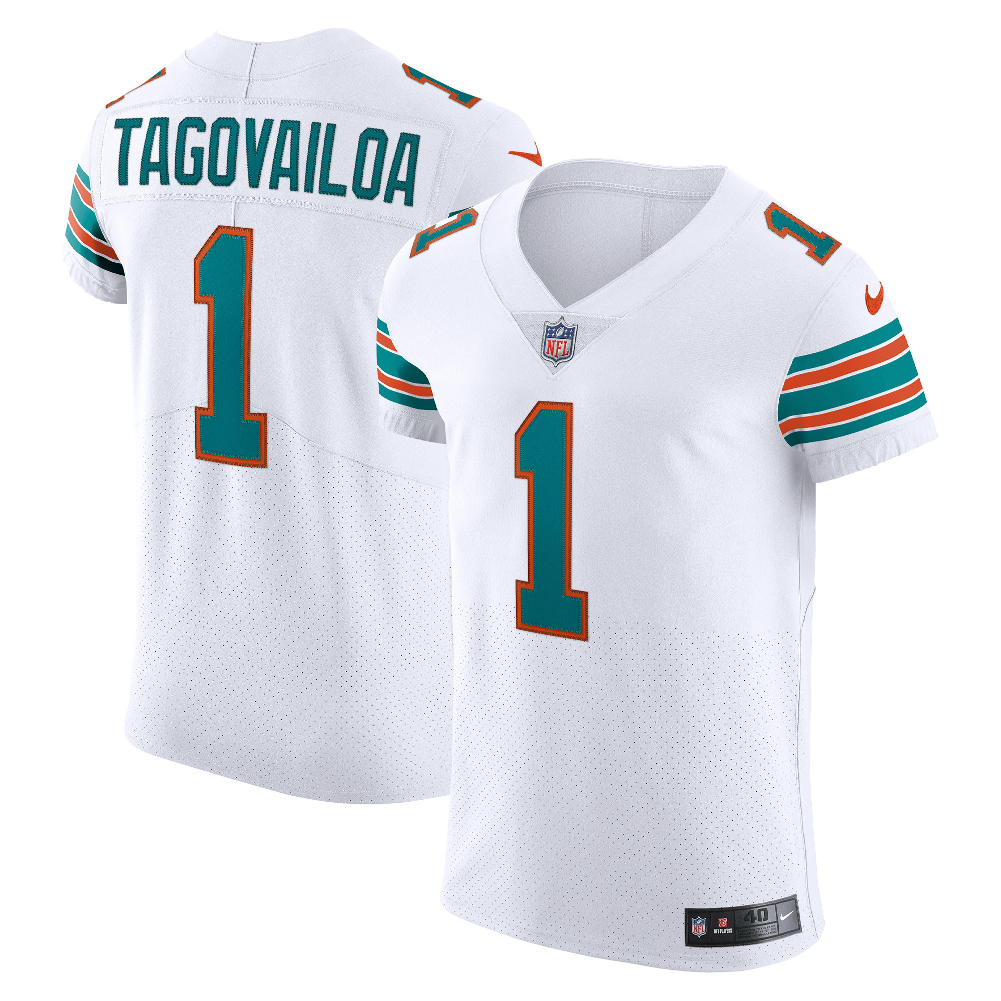 Tua Tagovailoa Miami Dolphins Vapor Elite Jersey - White Nfl - Bluefink