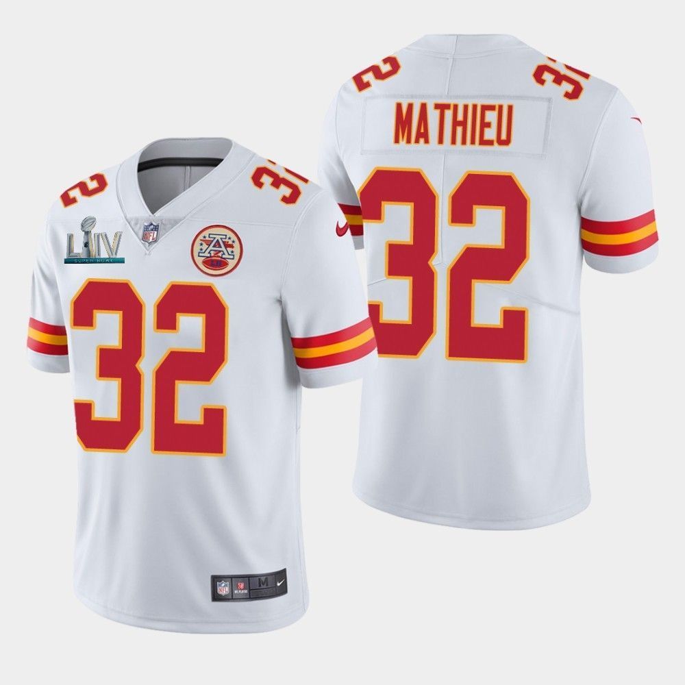 Tyrann Mathieu #32 Kansas City Chiefs 2020 Nfl White Jersey Jersey ...