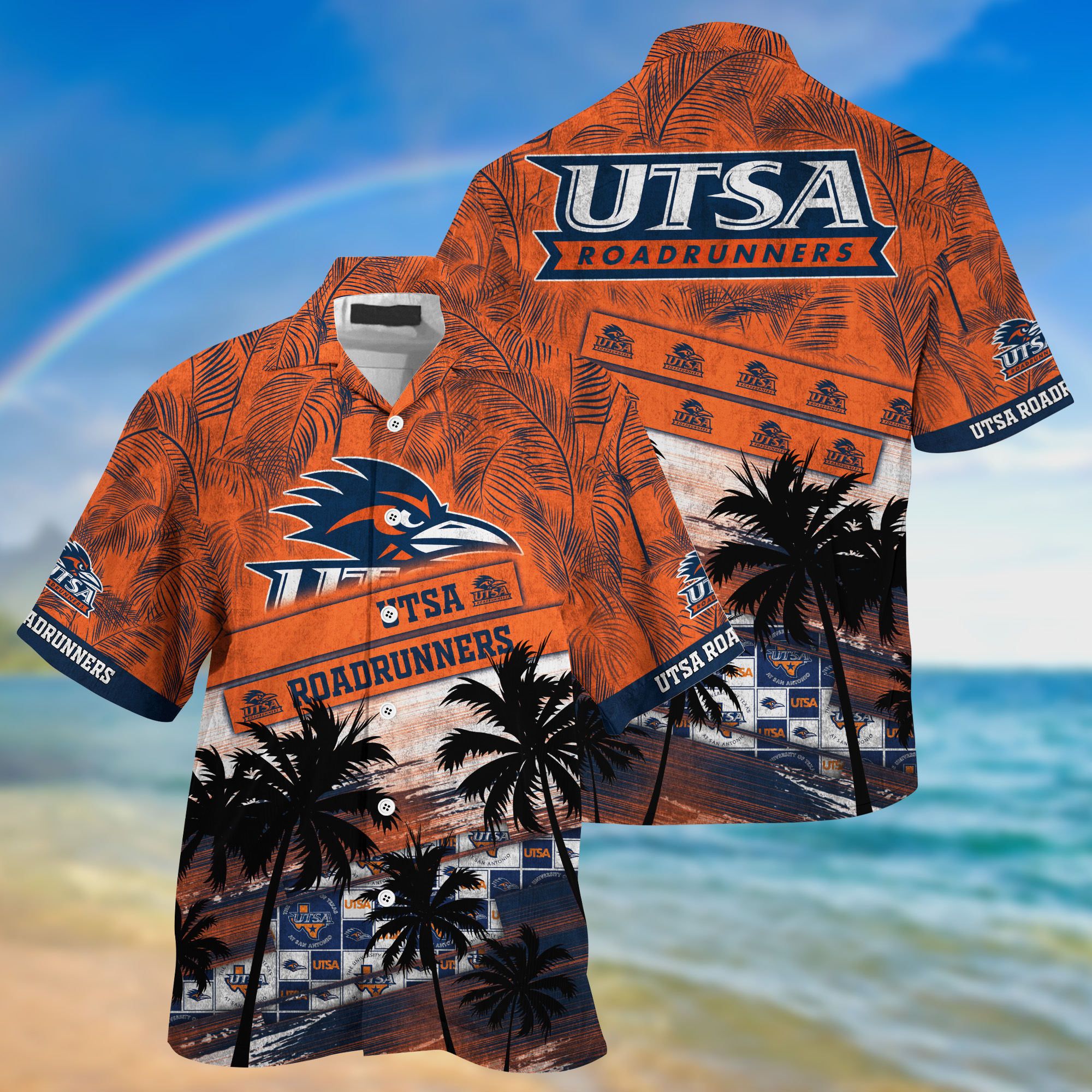 UTSA Roadrunners NCAA Palm Tree Pattern Hawaii Shirt For Sports Fans ...