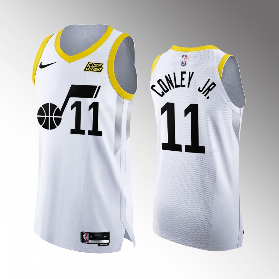 Utah Jazz 11 Mike Conley Jr. White Jersey 2022-23 Association Edition ...