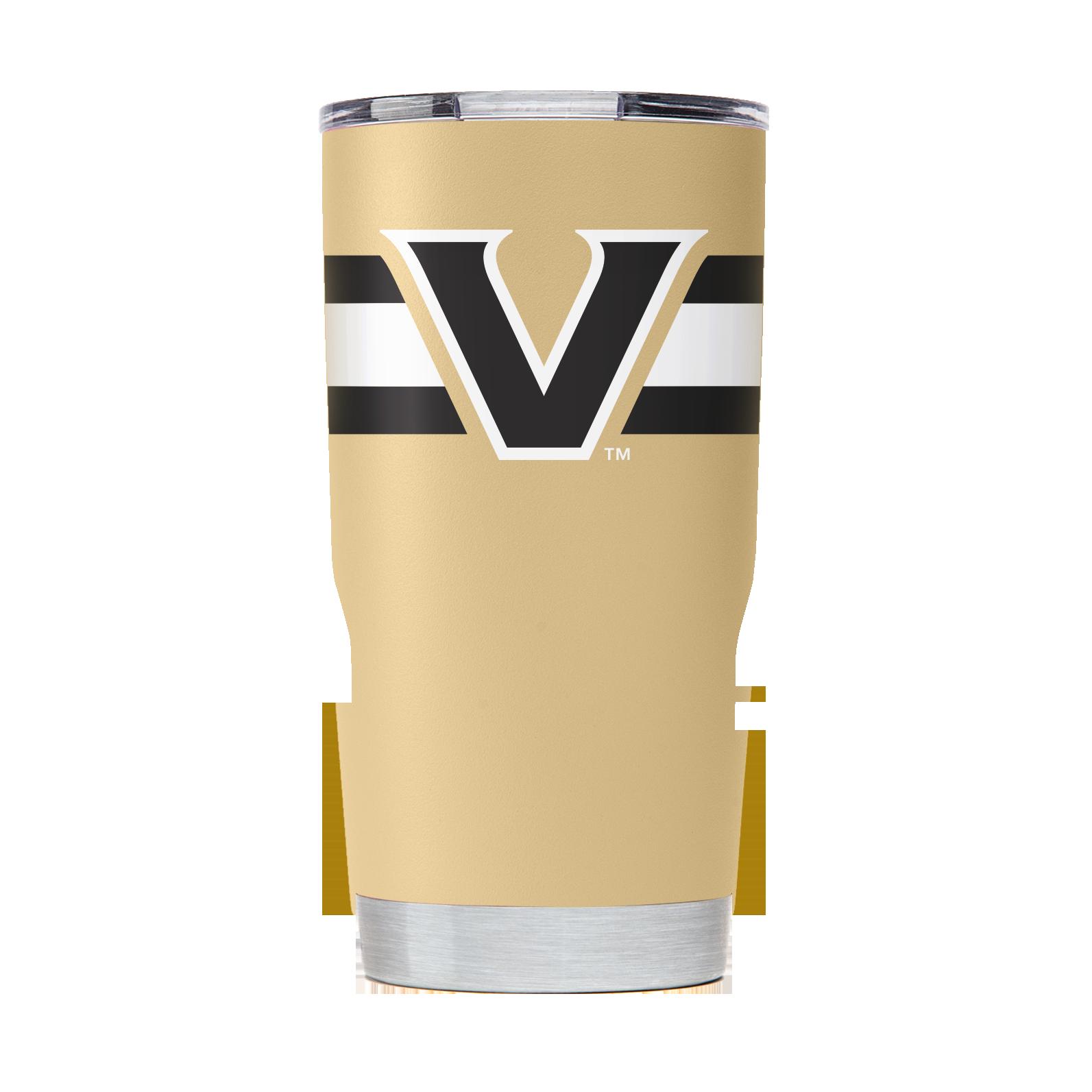 Vanderbilt Gold Stripes Tumbler - Show your Vanderbilt Pride - Bluefink