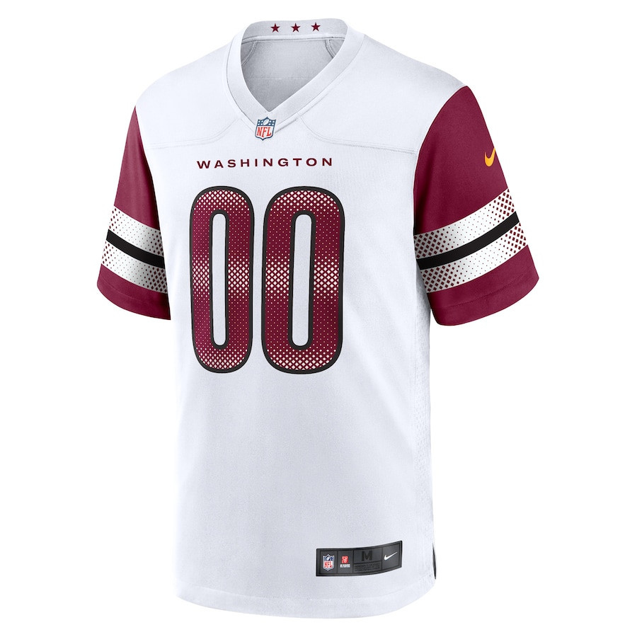 Washington Commanders Game Custom 00 Player Jersey - White - Bluefink