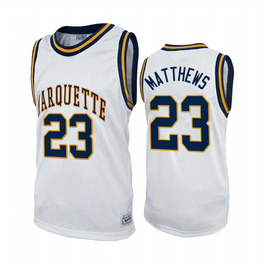 Wesley Matthews 23 Marquette Golden Eagles Alumni Uniform Jersey ...