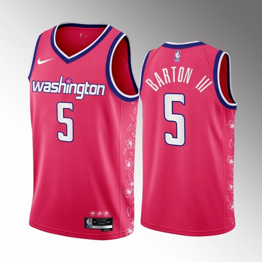 Will Barton III 5 2022-23 Washington Wizards Pink Cherry Blossom City ...
