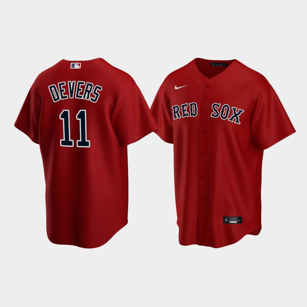 Youth Boston Red Sox 11 Rafael Devers Alternate Red Jersey - Bluefink