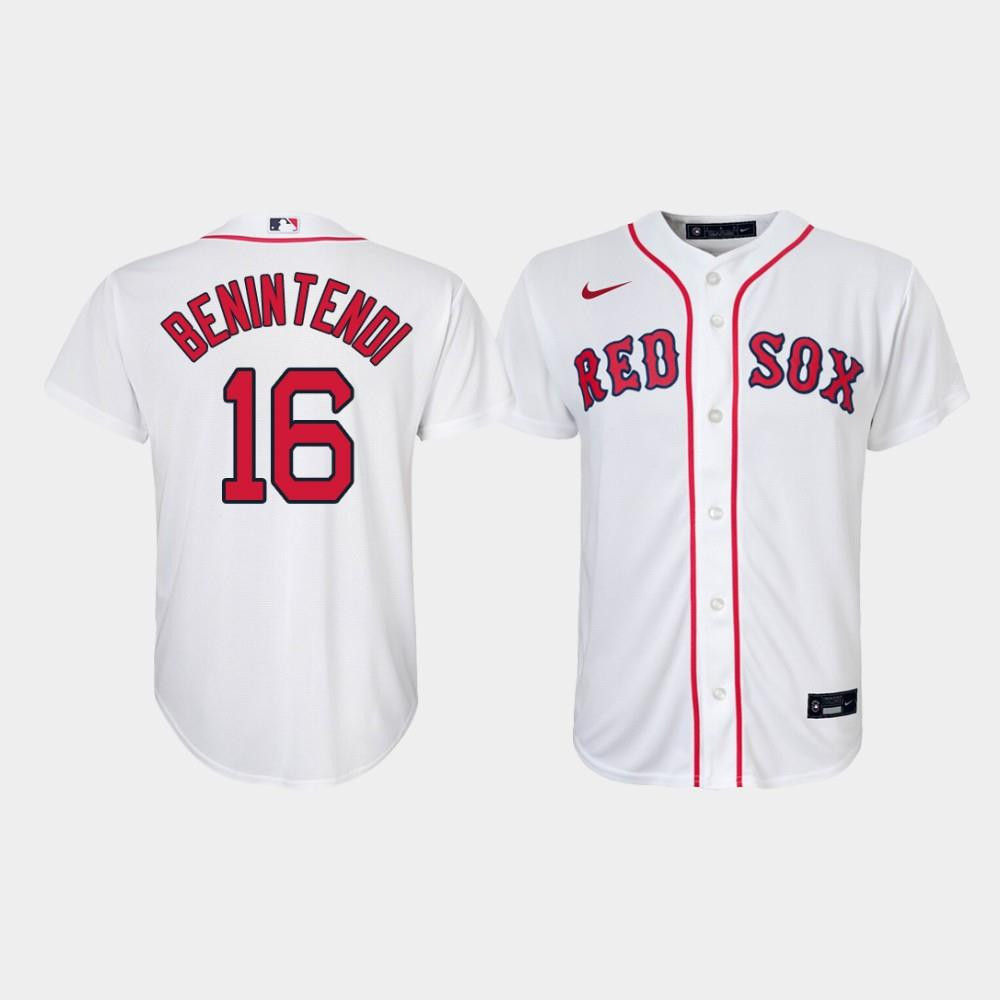 Youth Boston Red Sox Andrew Benintendi 16 White Home Jersey - Bluefink