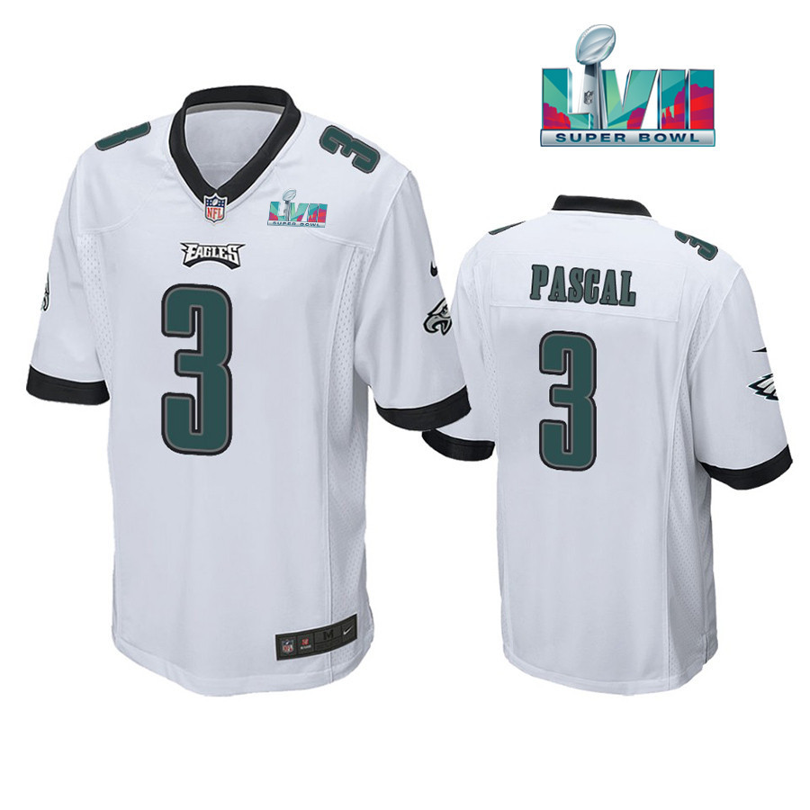 Zach Pascal 3 Philadelphia Eagles Super Bowl LVII Game Player Men ...