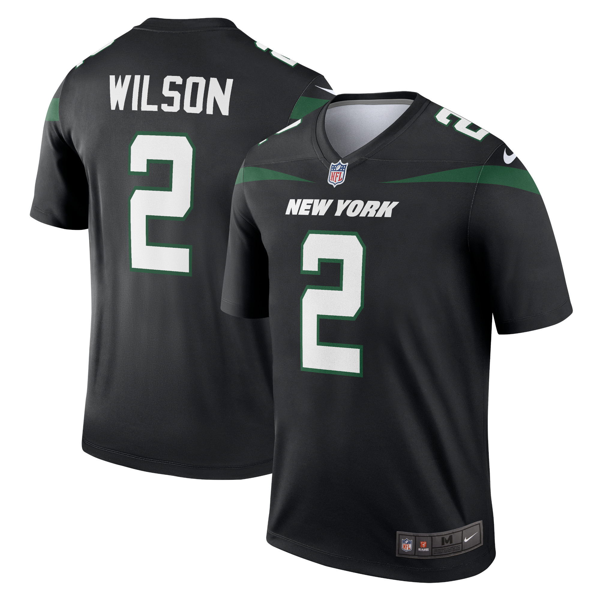 Zach Wilson New York Jets Legend Jersey Black Nfl - Bluefink