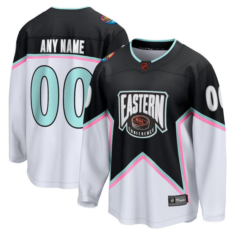 2023 NHL All-Star Game Logo - Eastern Conference Custom Jersey - Black ...