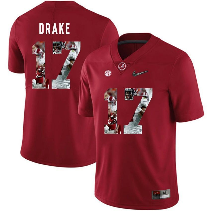 Alabama Crimson Tide Red enyan Drake College Football Portrait Jersey ...