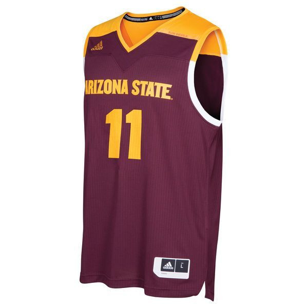 Arizona State Sun Devils Maroon Basketball Jersey - Bluefink