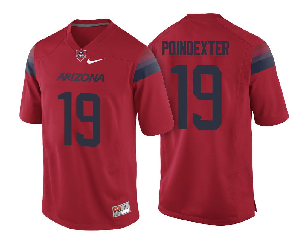 Arizona Wildcats Red Shawn Poindexter College Football Jersey - Bluefink