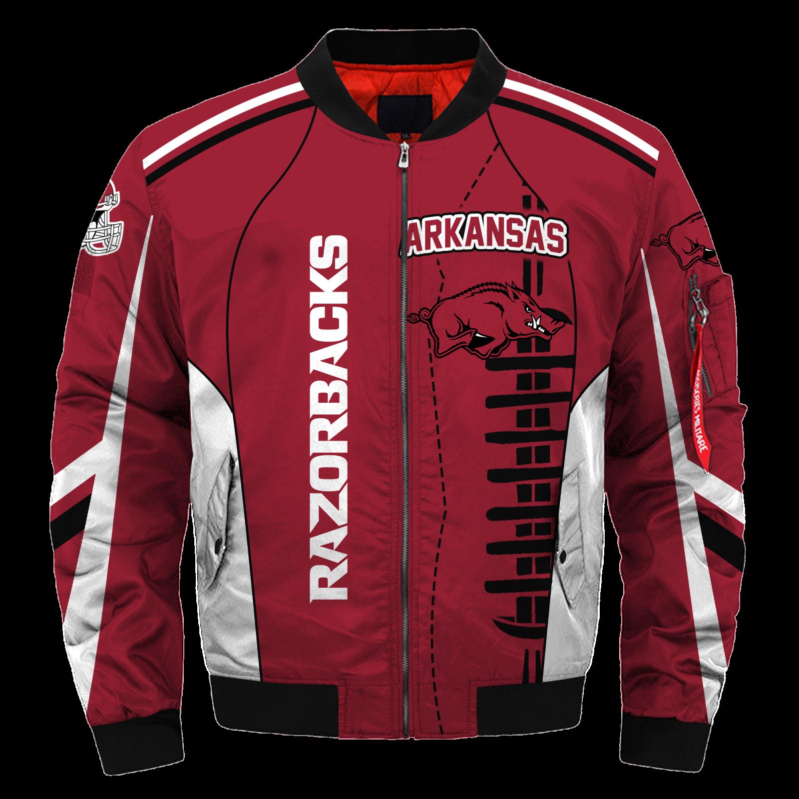 Arkansas Razorbacks Men's Jacket For Fans - Bluefink