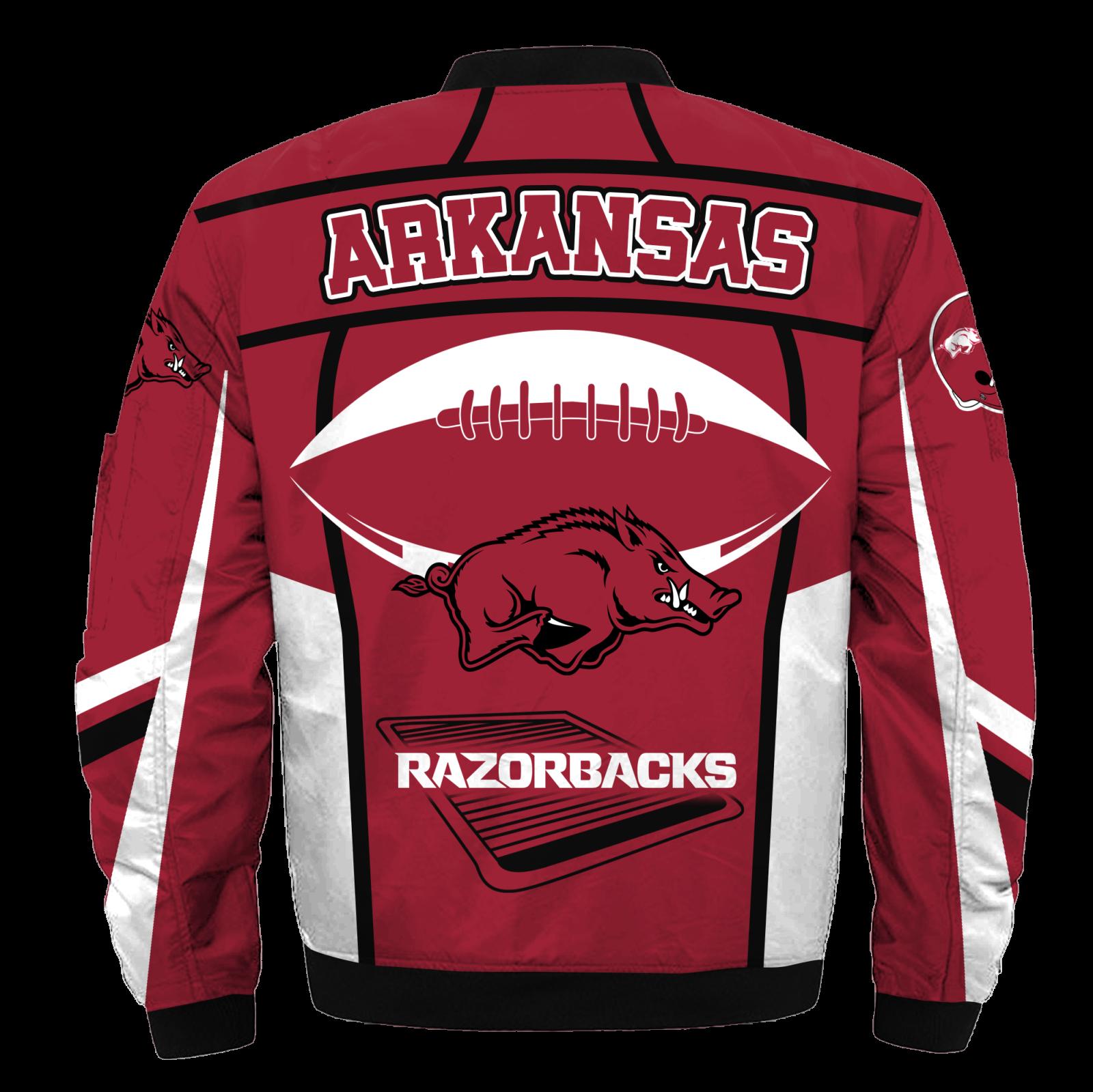 Arkansas Razorbacks Men's Jacket For Fans - Bluefink
