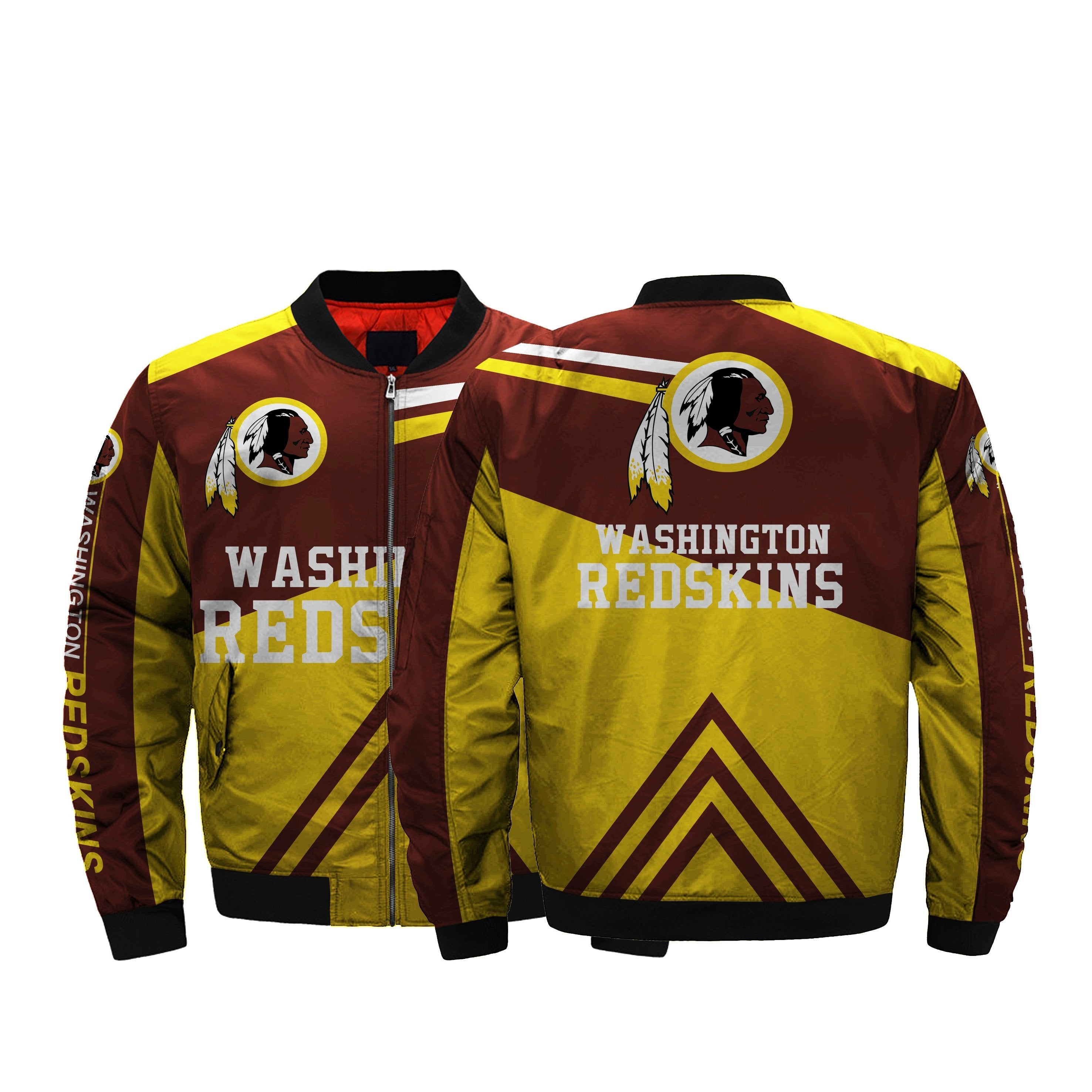 Cheapest NFL Jacket Men Washington Redskins Bomber Jacket - Bluefink